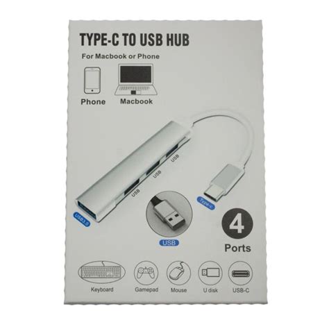 ADAPTADOR HUB TIPO C A PUERTOS USB DAPHTECH