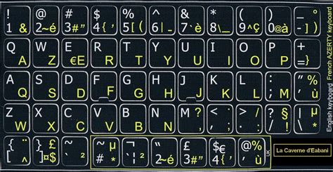 Keyboard Sticker English Qwerty With French Azerty Amazonde