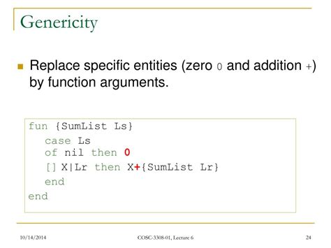 Ppt Programming Language Concepts Cosc 3308 01 Lecture 6 Powerpoint Presentation Id5560639