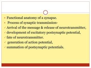 Synaptic Transmission I PPTX