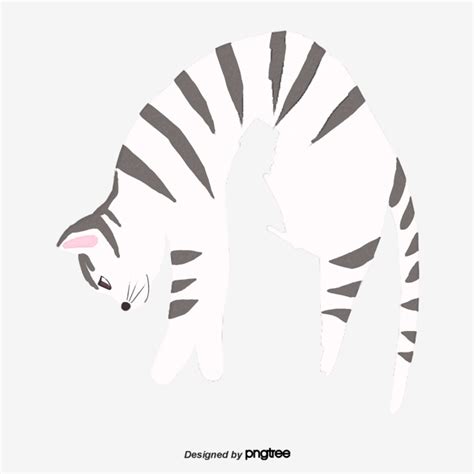 Kittens Png Image An Arched Kitten Cartoon Style Lovely Kitty Png