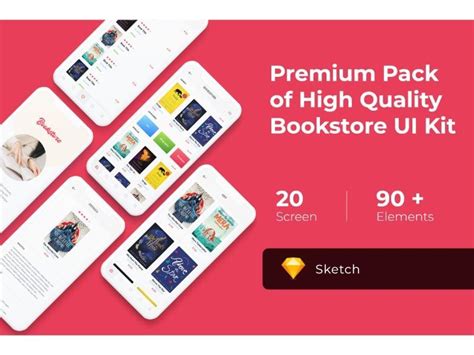 Mobile Ui Book Store Ui Element Ui Kit Mobile App Design Templates