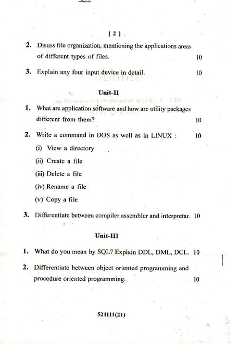 Download Free Csvtu Mca Previous Year Question Paper For All Semester