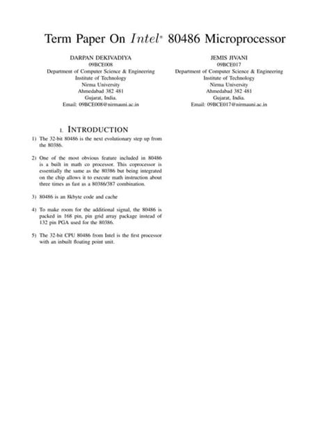 Intel 8086 Internal Architecture And Pin Diagram Pptx
