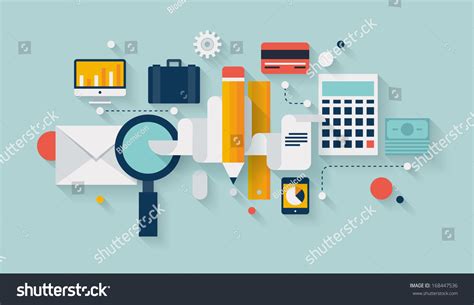 Flat Design Vector Illustration Infographic Concept Stock Vector Royalty Free