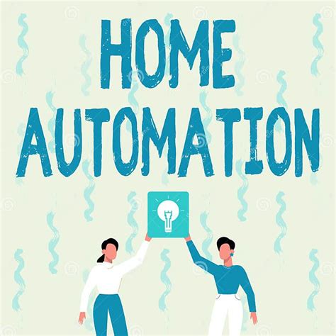 Writing Displaying Text Home Automation Word Written On Home Solution That Enables Automating