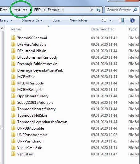 Ebd Mesh And Texture Folders Based On All In One Hdt Animated Pussy