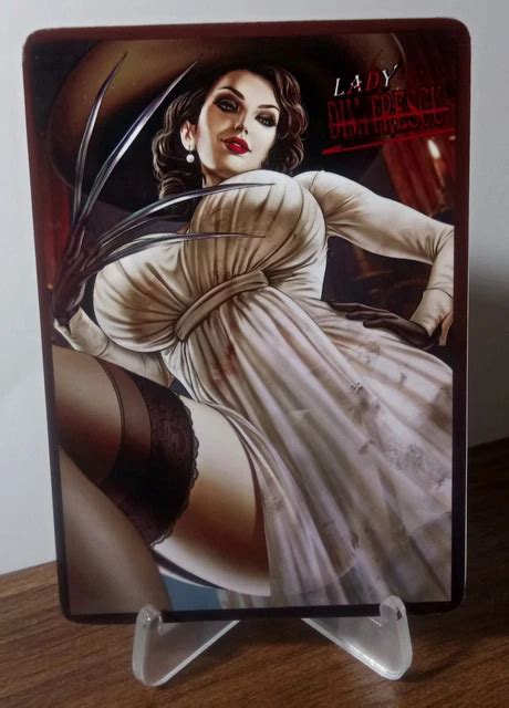 Lady Dimitrescu Custom Art Card Tcg Resident Evil Village Waifu