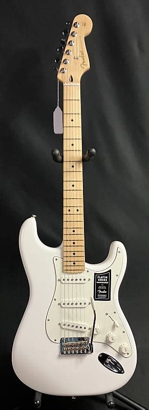 Fender Player Stratocaster Electric Guitar Polar White Finish Reverb