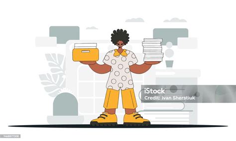 세련된 남자가 손에 서류 더미를 들고 있습니다 경제 발전을 위해 세금을 내는 것의 중요성을 보여주는 그림 결정에 대한 스톡 벡터 아트 및 기타 이미지 Istock