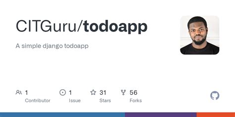 github citguru todoapp a simple django todoapp