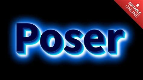 Poser Text Effect Generator