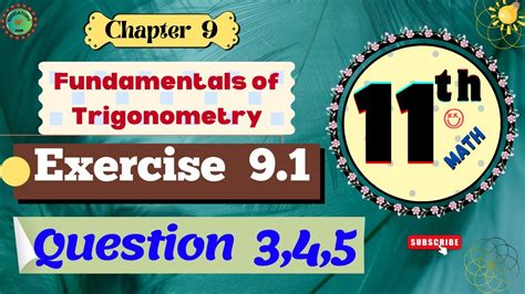 Class 11th Math Chapter 9 Exercise 9 1 Question 3 4 5 Educatoryhub Youtube