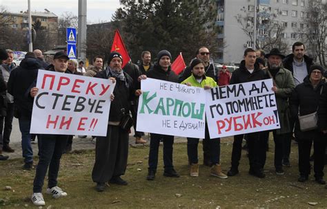 Протести против висококатницата кај Воена болница „Преку Стевче ни е“ Независен Весник