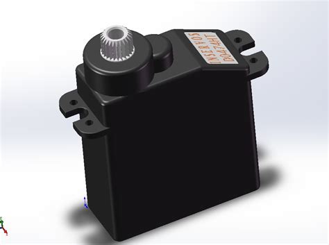 Inservos D0474HT微型舵机外形3D图纸 Solidworks设计 KerYi net