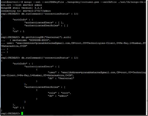 Pranabs Scrapbook Mongodb Recipes Securing Mongodb Using X509