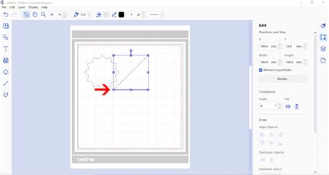 Adjusting Objects And Text Using The Node Function In Brother Scan And Cut Canvas Workspace