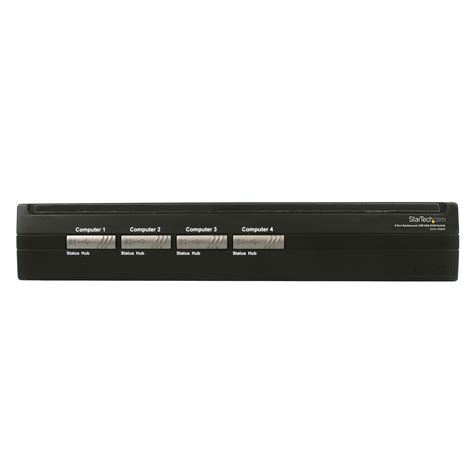 4 Port USB KVM Switch W Audio USB Hub KVM Switches