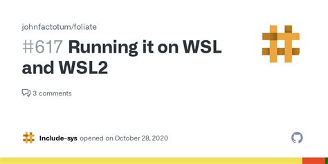 Running It On Wsl And Wsl2 · Issue 617 · Johnfactotumfoliate · Github