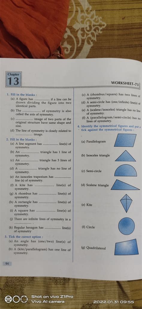 Symmetry Maths Assignment Teachmint