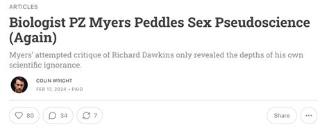 Colin Wright Corrects P Z Myers About The Sex Binary Why Evolution Is True Colin Wright Corrects P Z Myers About The Sex Binary Why Evolution Is True