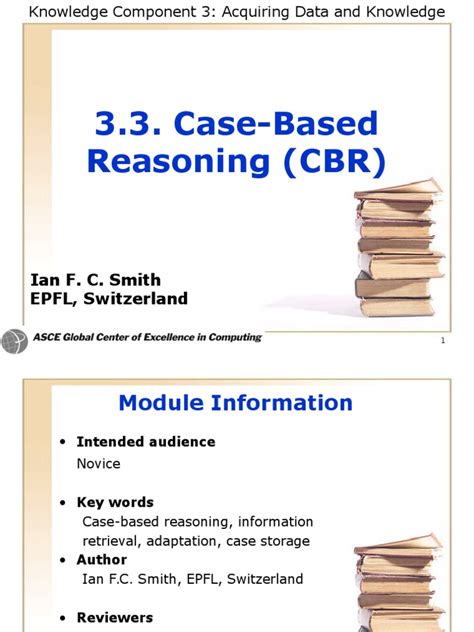 33 Case Based Reasoning Cbr Ian F C Smith Epfl Switzerland Pdf Engineering Design