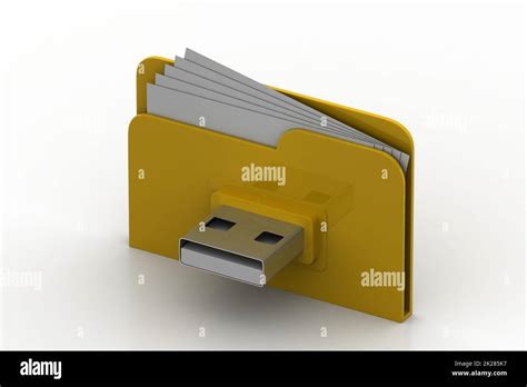 Usb Folder Concept Stock Photo Alamy