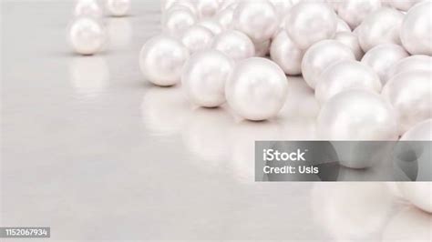 진주 더미 다 수의 아름 다운 진주의 배경 보석 여성 쥬얼리 3d 일러스트레이션 목걸이에 대한 스톡 사진 및 기타 이미지 목걸이 산호색 진주 Istock