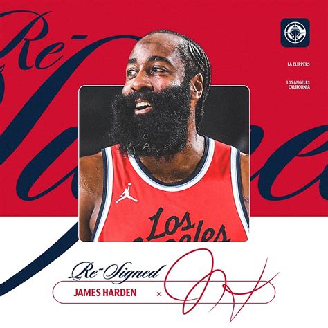 ‘회춘한 털보 제임스 하든 클리퍼스와 2년 재계약···1112억 대박 ‘제2 전성기 계속[오피셜]