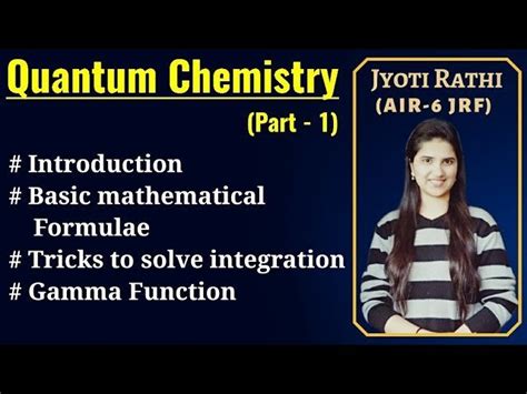 Free Video Quantum Chemistry For Csir Net Gate And Iit Jam From