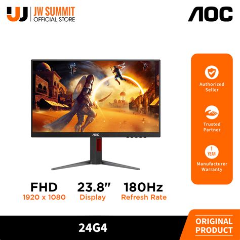 AOC Monitor G FHD Hz Ms IPS Panel Technology G Sync Compatible Gaming Monitor