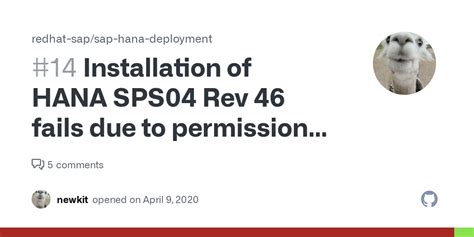 Installation Of Hana Sps04 Rev 46 Fails Due To Permission Issues