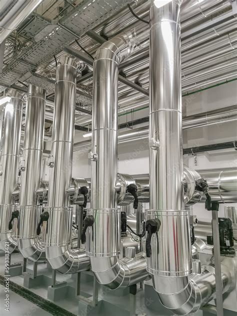 Industrial System With Stainless Steel Ducts Forced Ventilation Of