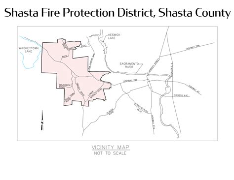 Shasta Fire Protection District Shasta County Boundary Map