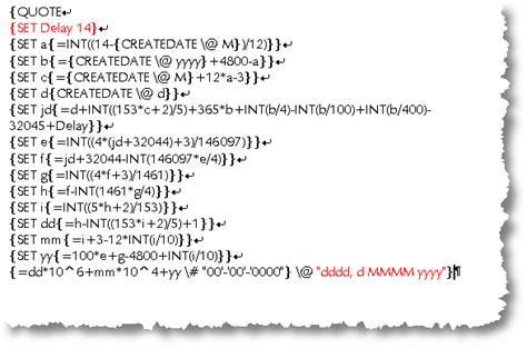 Insert A Past Or Future Date