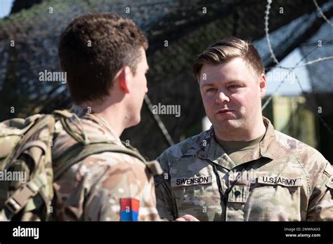 U S Army Spc David Swenson Assigned To The 18th Airborne Corps And