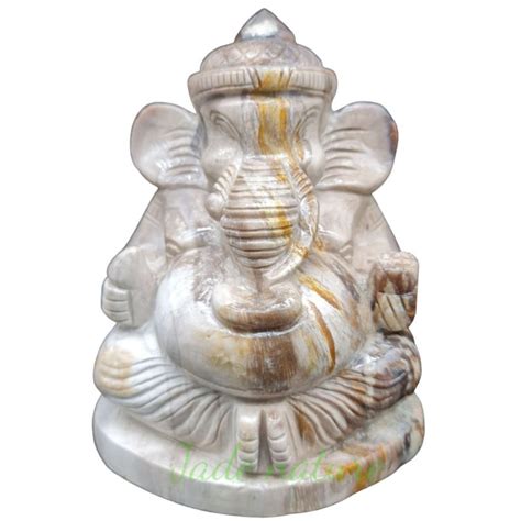 พระพิฆเนศ งานแกะสลักจากหยกแท้ หินแท้ หินธรรมชาติ มีตัวเลือก Jade Nature Thaipick