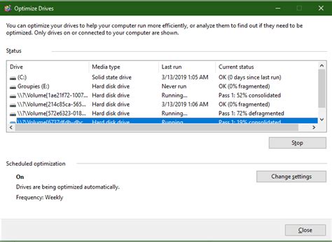 Windows 10 Disk Defragmentor Drive List Super User