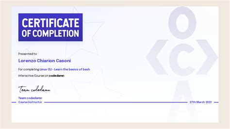 Lorenzo Chiarion Casonis Certification For Linux Cli Learn The Basics Of Bash Codedamn