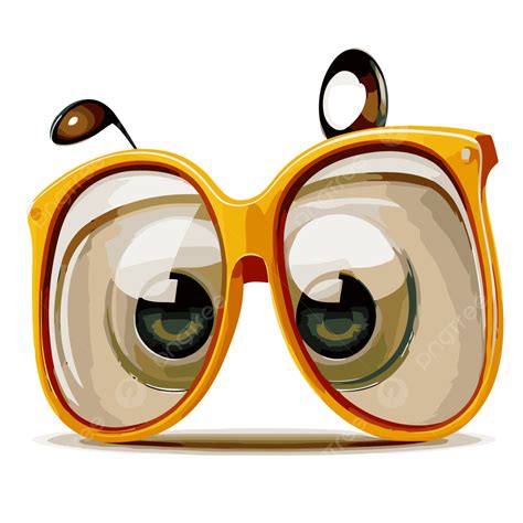 Cartoon Glasses With Eyes