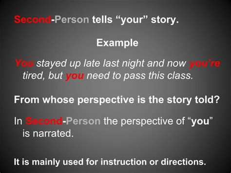 First Second And Third Person Point Of View PPT Drama Genres