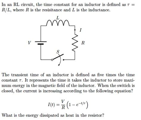 What Is Time Constant In Rlc Circuit