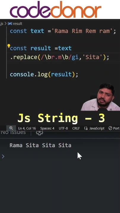 Strings In Javascript 3 Shortsvideo Javascripttutorial Coding Youtube