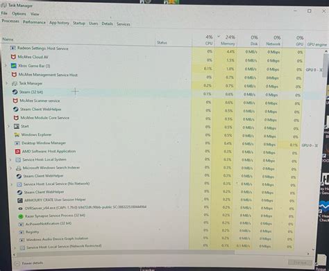 ram at 25 while idle i have 16gb what s causing this as my