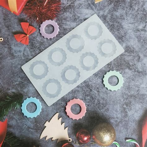 가랜드 모양 실리콘 몰드 초콜릿 에폭시 몰드 Diy 바 몰드 케이크 장식 도구 푸딩 무스 가제트 만들기 쥬얼리 만들기