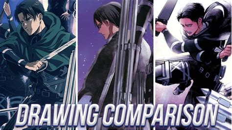 Drawing Comparison Manga Volumes And Poster Attack On Titan 4 Season