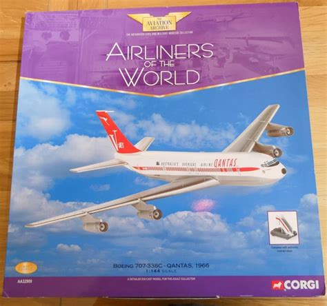 1144 Corgi Boeing 707 338c Qantas Die Cast Model £7868 Picclick Uk