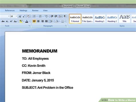 How To Write A Memo With Pictures WikiHow