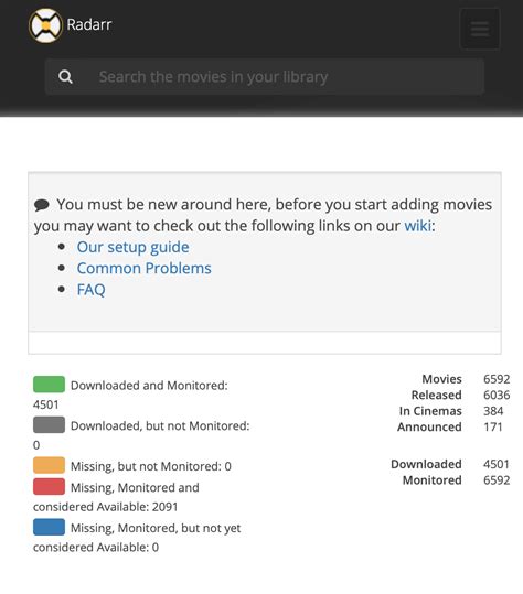 Cannot See Movies On Home Page · Issue 3574 · Radarrradarr · Github