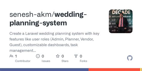 Github Senesh Akmwedding Planning System Create A Laravel Wedding